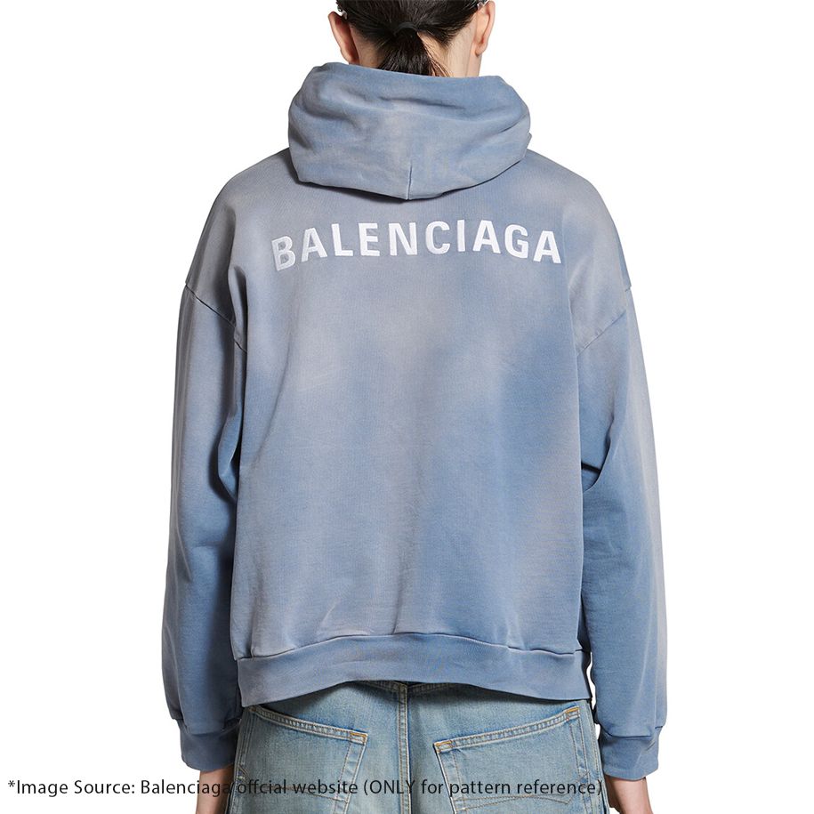 Balenciaga Medium-fit Pullover Hoodie Pattern (JC-H-004) – jceefashion