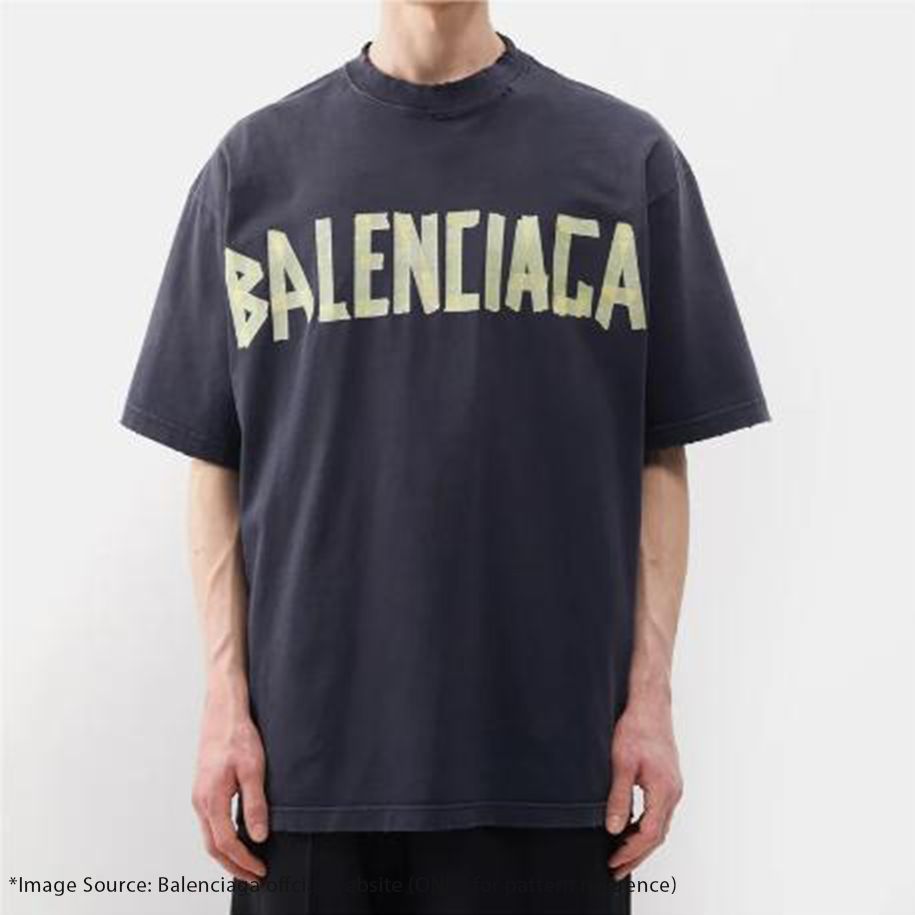 Balenciaga High-neck T-shirt Pattern (JC-T-004) – jceefashion